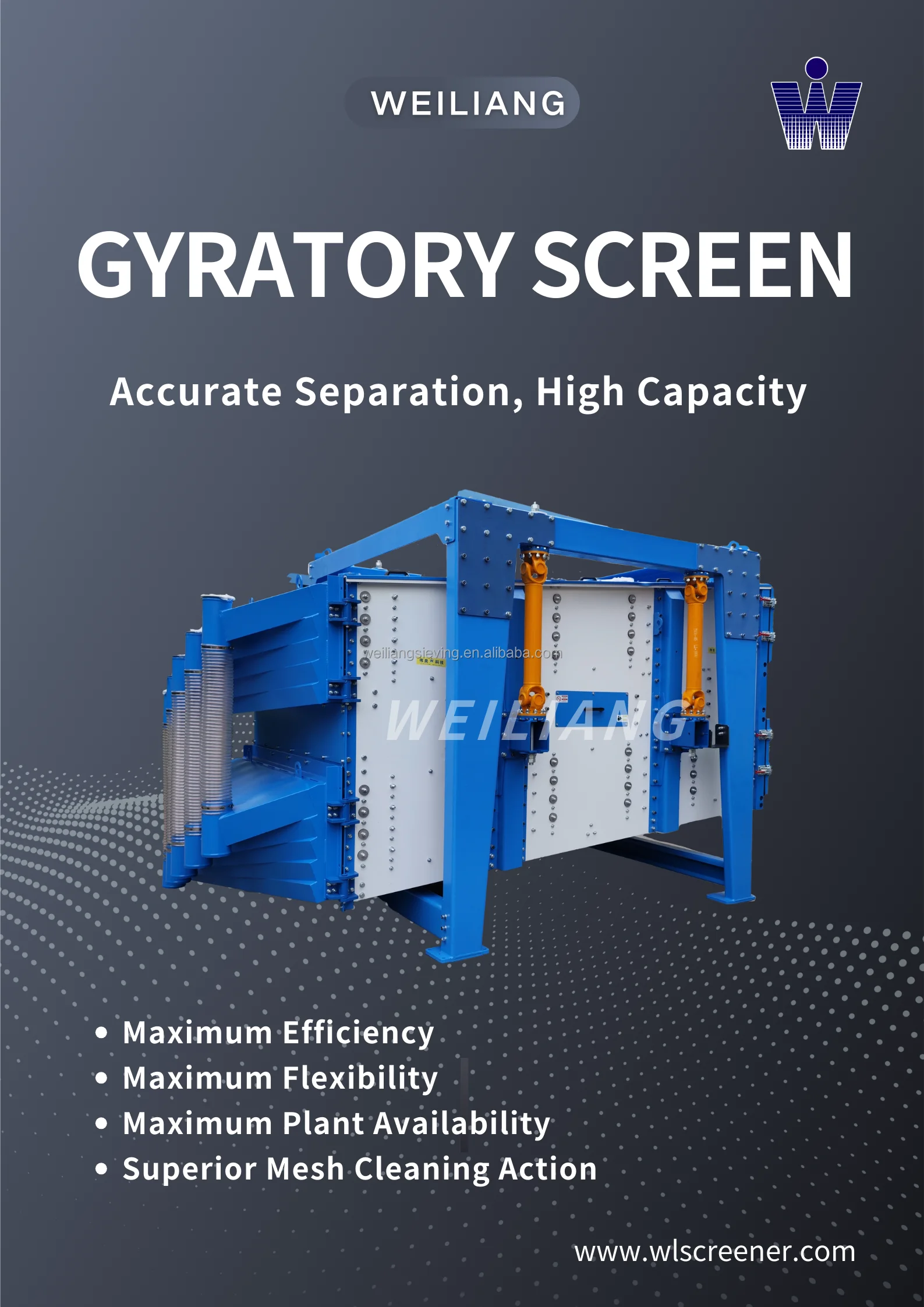 Swing Screen for Grading and Screening High Purity Quartz Sand Large Capacity square Rotary ...