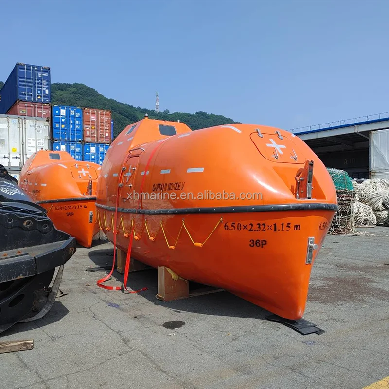 Solas 25 Persons Totally Enclosed Life/rescue Boat Fiberglass Ship With ...