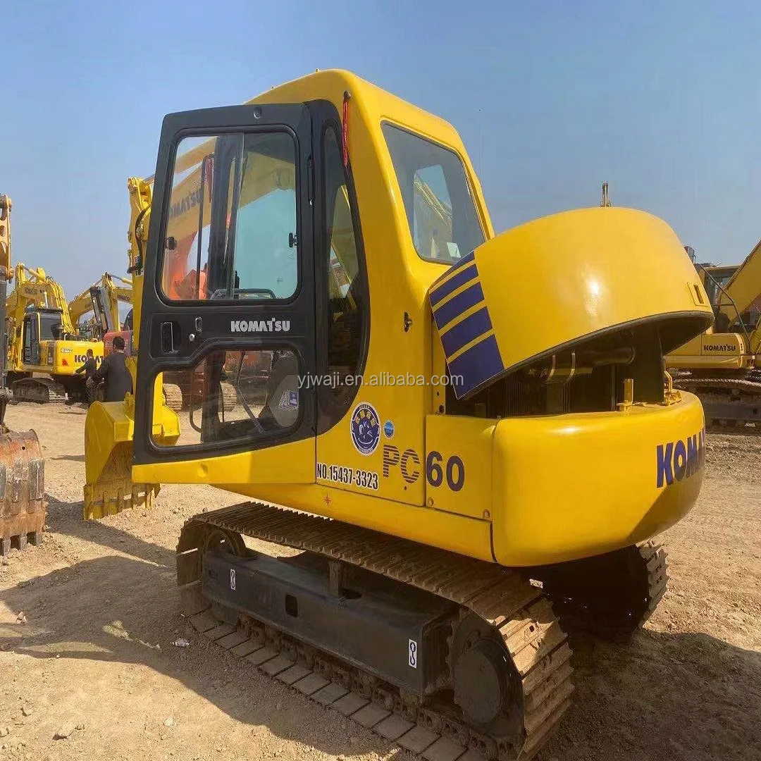 Used Komatsu Mini Excavator Pc60with Hydraulic Thumb/ Very Nice Komatsu ...