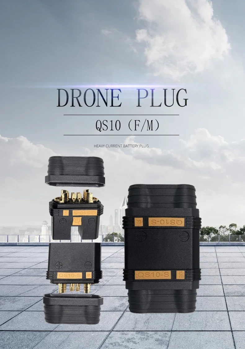 Qs10-s Male Female Plug Dc 180a-240a 750w Power Inlet Socket 4awg Pa ...