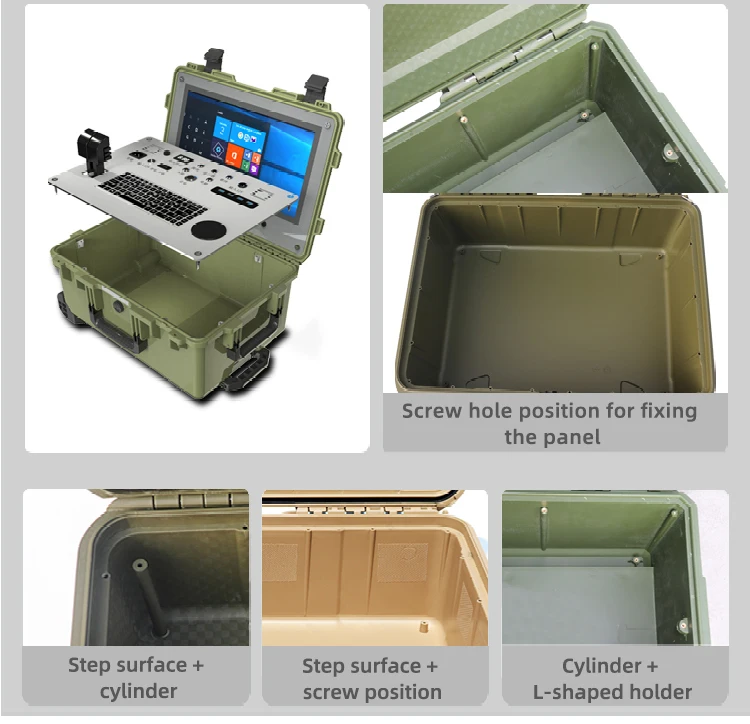 Custom L215xh Large Waterproof Plastic Hard Shell Travel Case Heavy ...