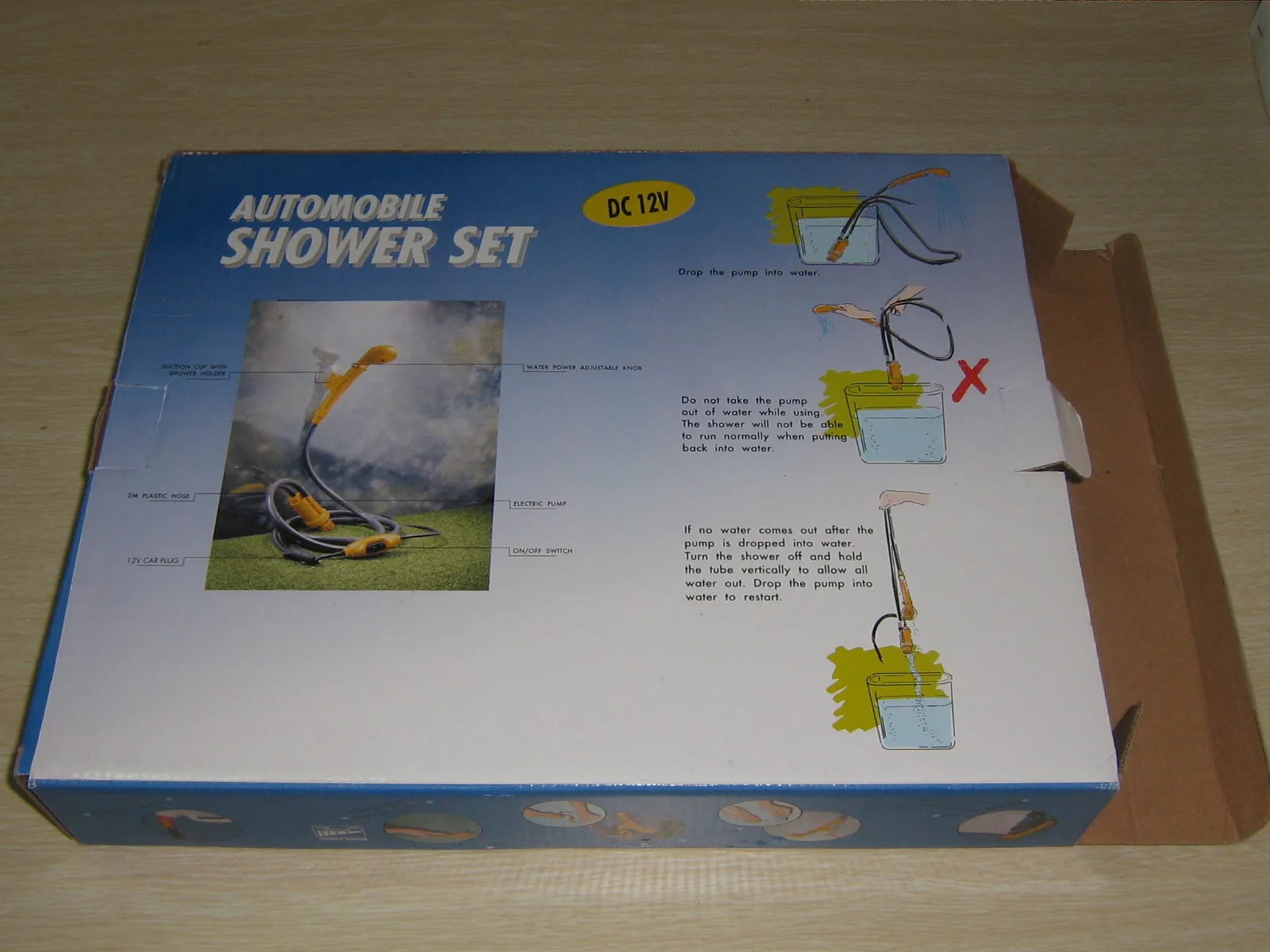 New Cross-border Car Shower 12v Portable Shower Artifact Outdoor ...