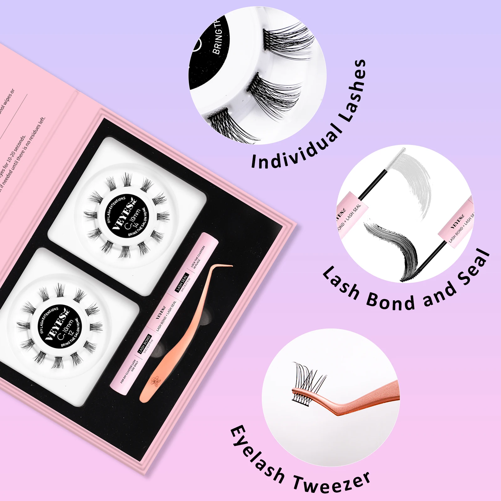 Veyes Veyelash Dropshipping Eyelash Extension Wisps Volume Diy Mink ...