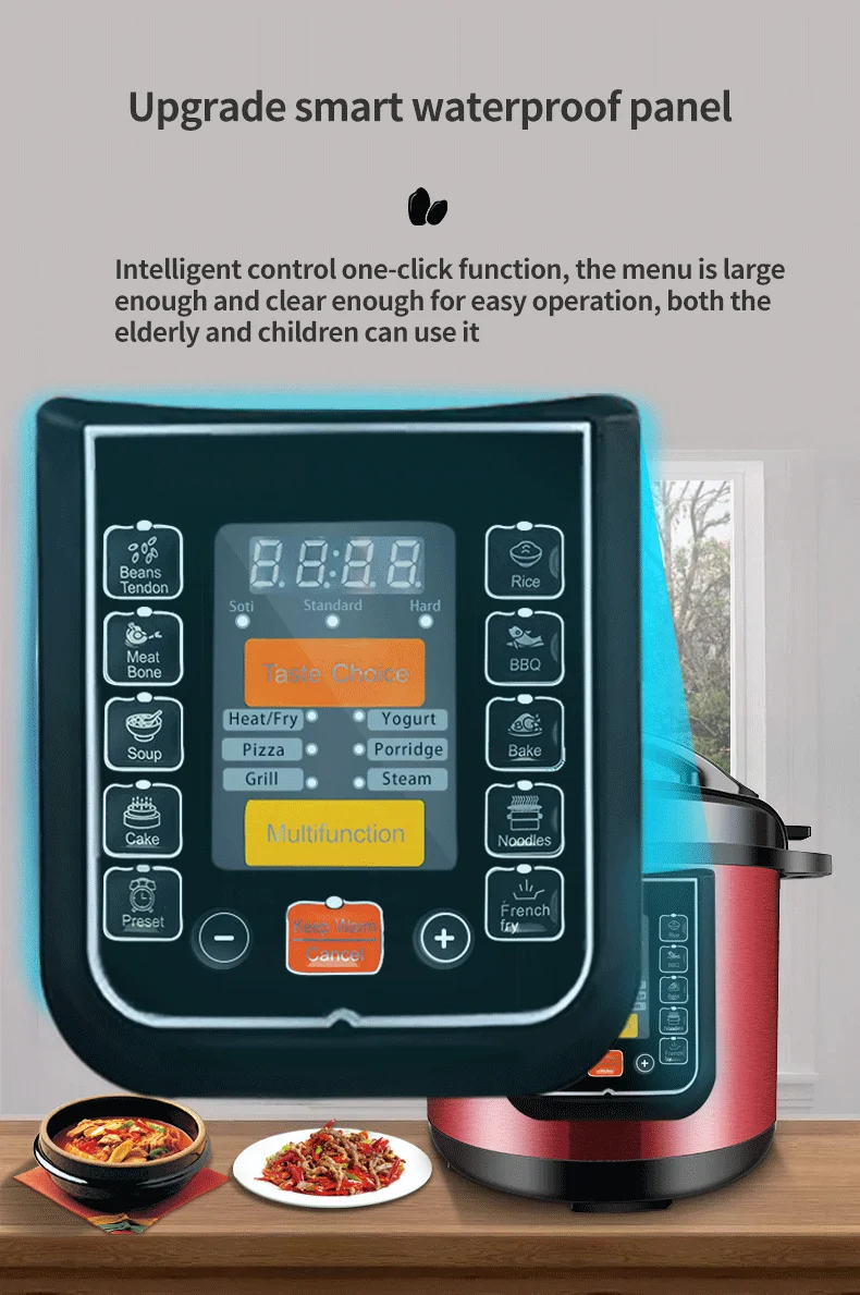 4L 5L 6L 8L Electric Pressure Cookers - Smart Multicookers