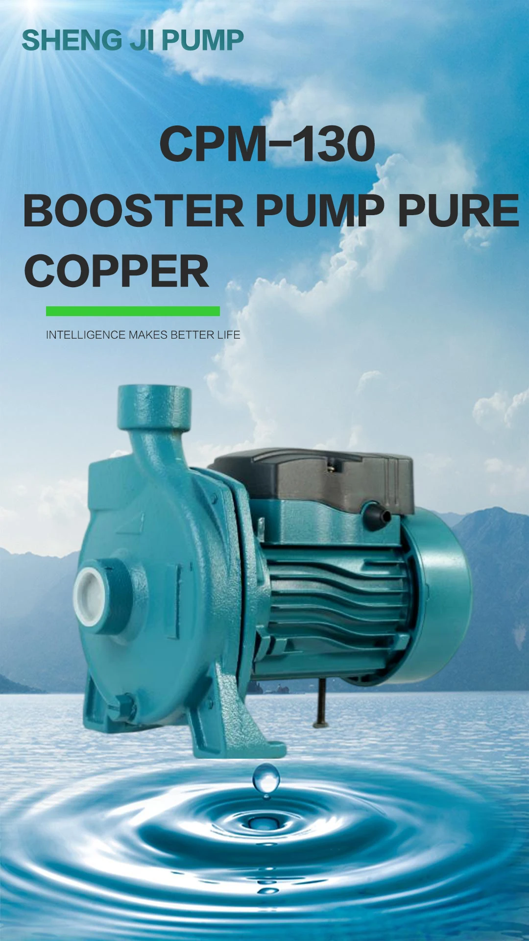 Small Engine Driven Hydraulic Centrifugal Surface Pump Cpm-158 1hp ...