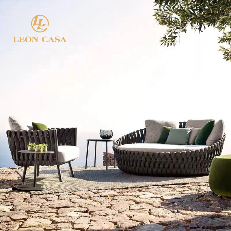 Italian Design Outdoor Furniture Sofa Set Beautiful Woven Rope ...