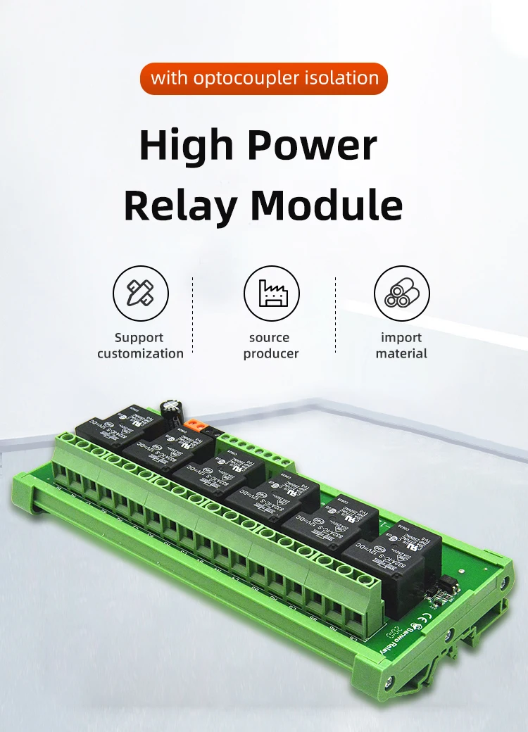 Relay Module 8-channel Genuine Songchuan 30A Relay DC24 V12V 832A-1C-S ...