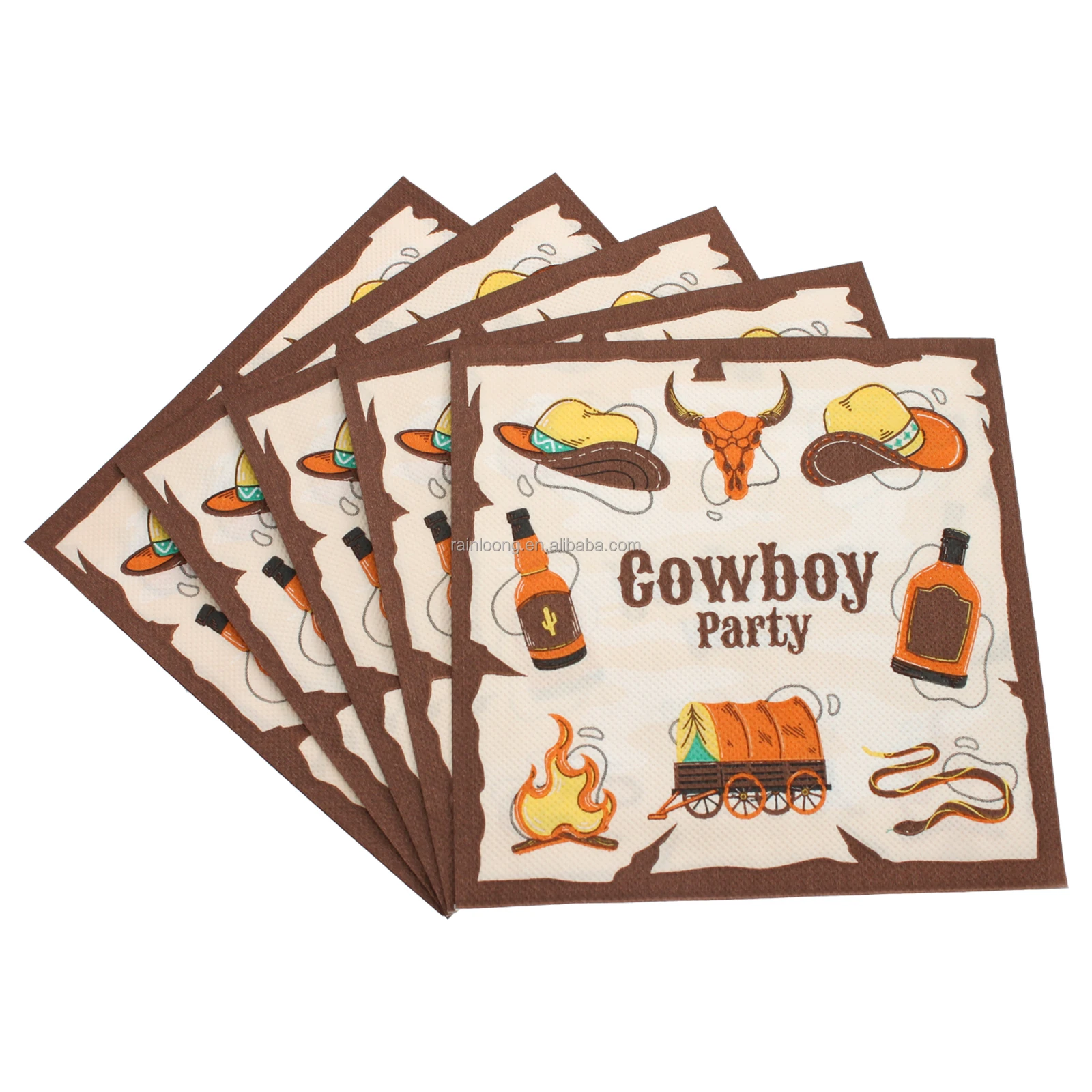 Cowboy Party Paper Napkins - Perfect for Birthday Decor