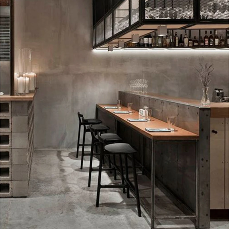 Modern Wood Top Bar Counter Restaurant Cafe Furniture Bar Counter Table ...