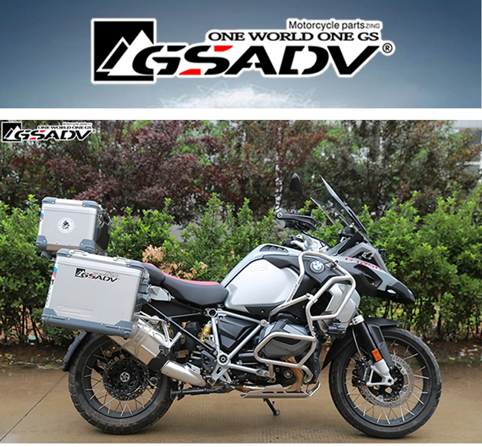 GSADV R1250GS ADV Aluminum Motorcycle Tail Box - 48L Waterproof Luggage ...