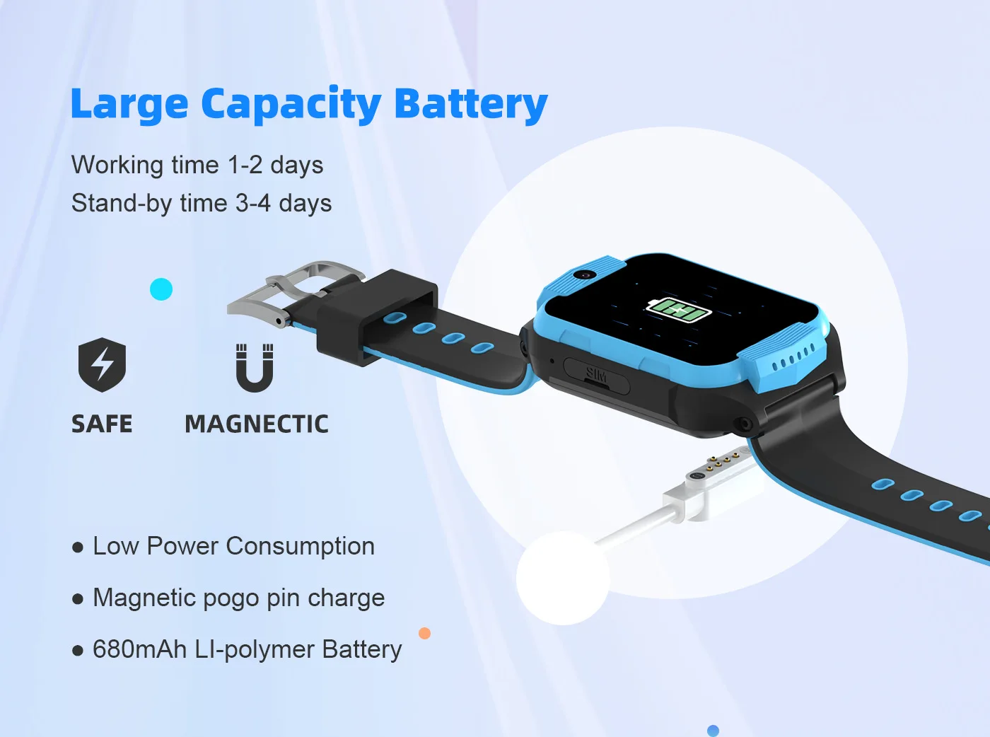 Children Small Game Gps Tracker 4g Sim Card Hd Camera Dual Video Call ...