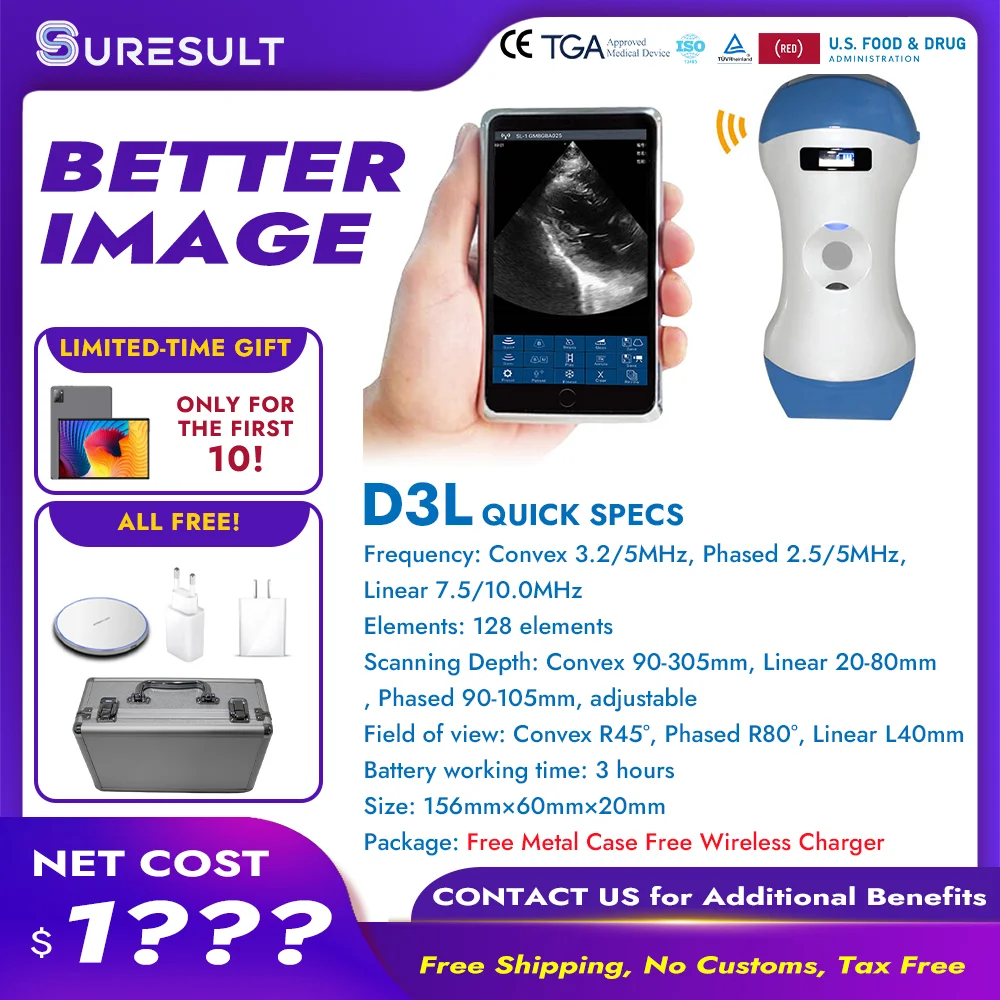Suresult Diagnostic Devices Scanner And Ultrasound Probe Used For ...
