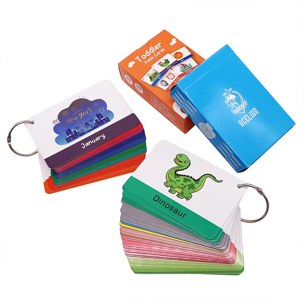 Custom Printed 350gsm Art Paper English Flashcards Educational Flash ...