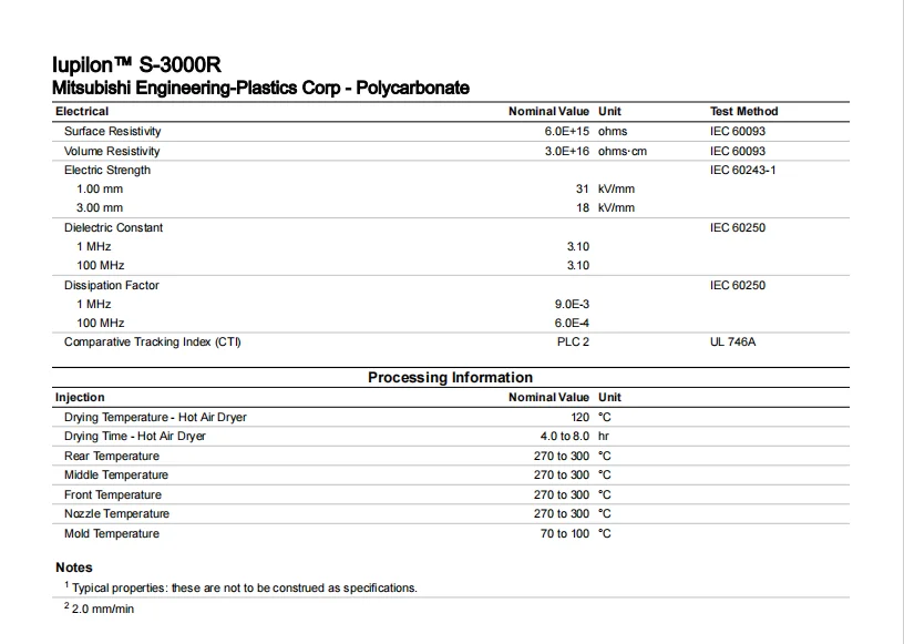 ポリカーボネート三菱IupilonPC樹脂S3000R汎用| Alibaba.com