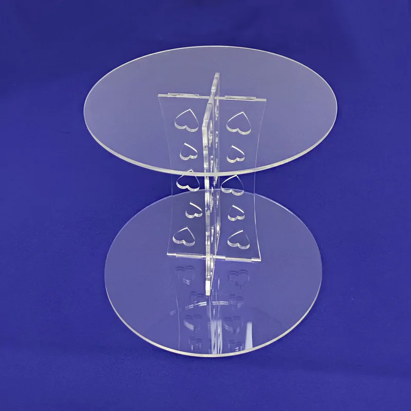 Detachable Clear Acrylic Cake Separators - Eco-friendly