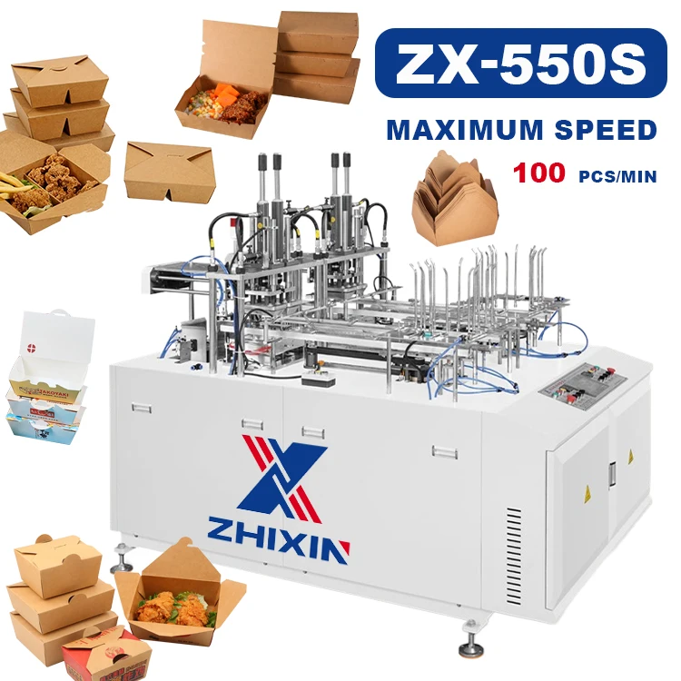 Automatic Disposable Pizza Craft Box Making Machines Takeaway Cake ...