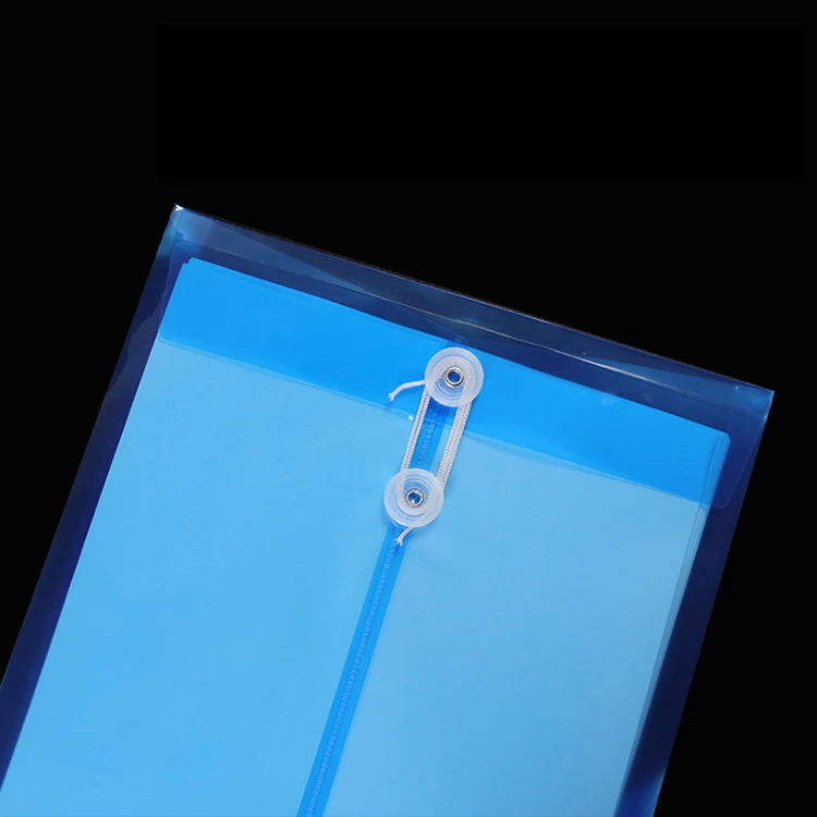 Transparent Plastic Envelope Bag Vertical Storage Hang String Wrap Rope ...