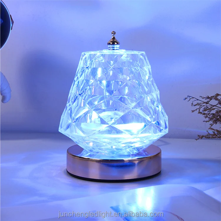 Water Ripple Dynamic Projection Crystal Acrylic Lamp With Remote ...