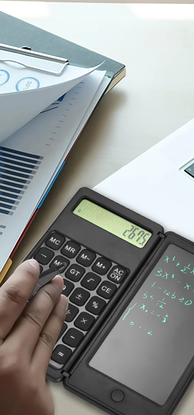 Foldable Notepad Calculator With Graphics Tablet Drawing Pad Notepad ...