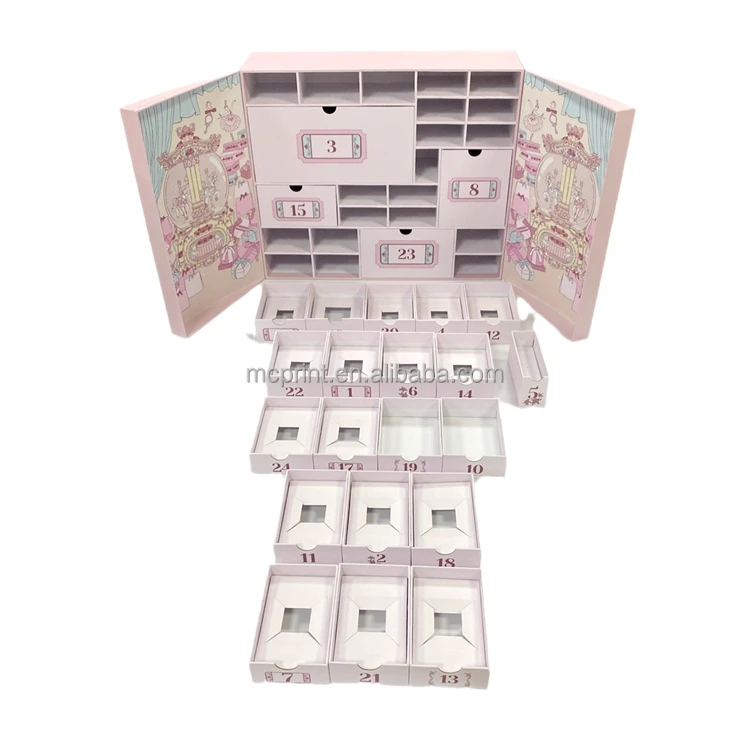Factory Outlet Advent Calendar Christmas Gift Box Advent Calendar Candle/jewelry Package Box 12 ...