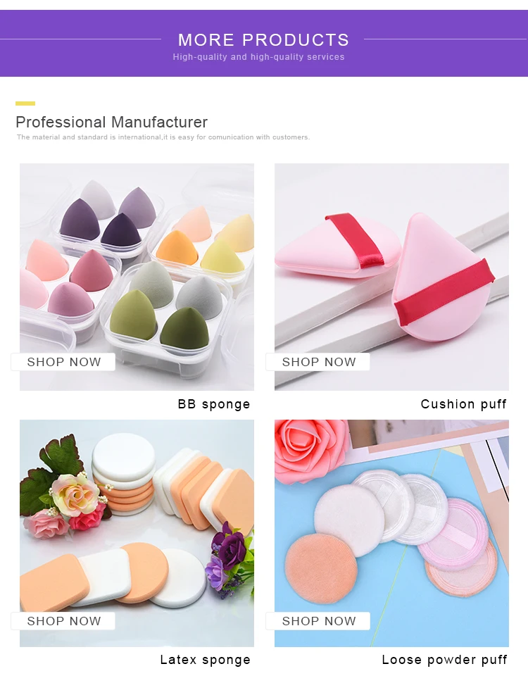 Factory Direct Hydrophilic Foam Face Cosmetic Puff Make up Foundation ...