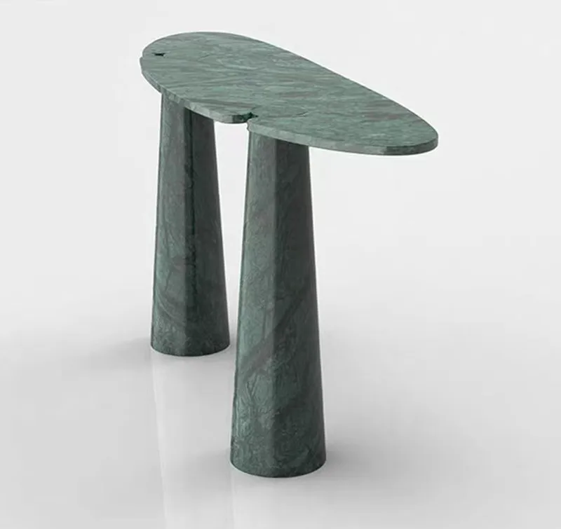 Customized Natural Green Marble Console Tables for Home