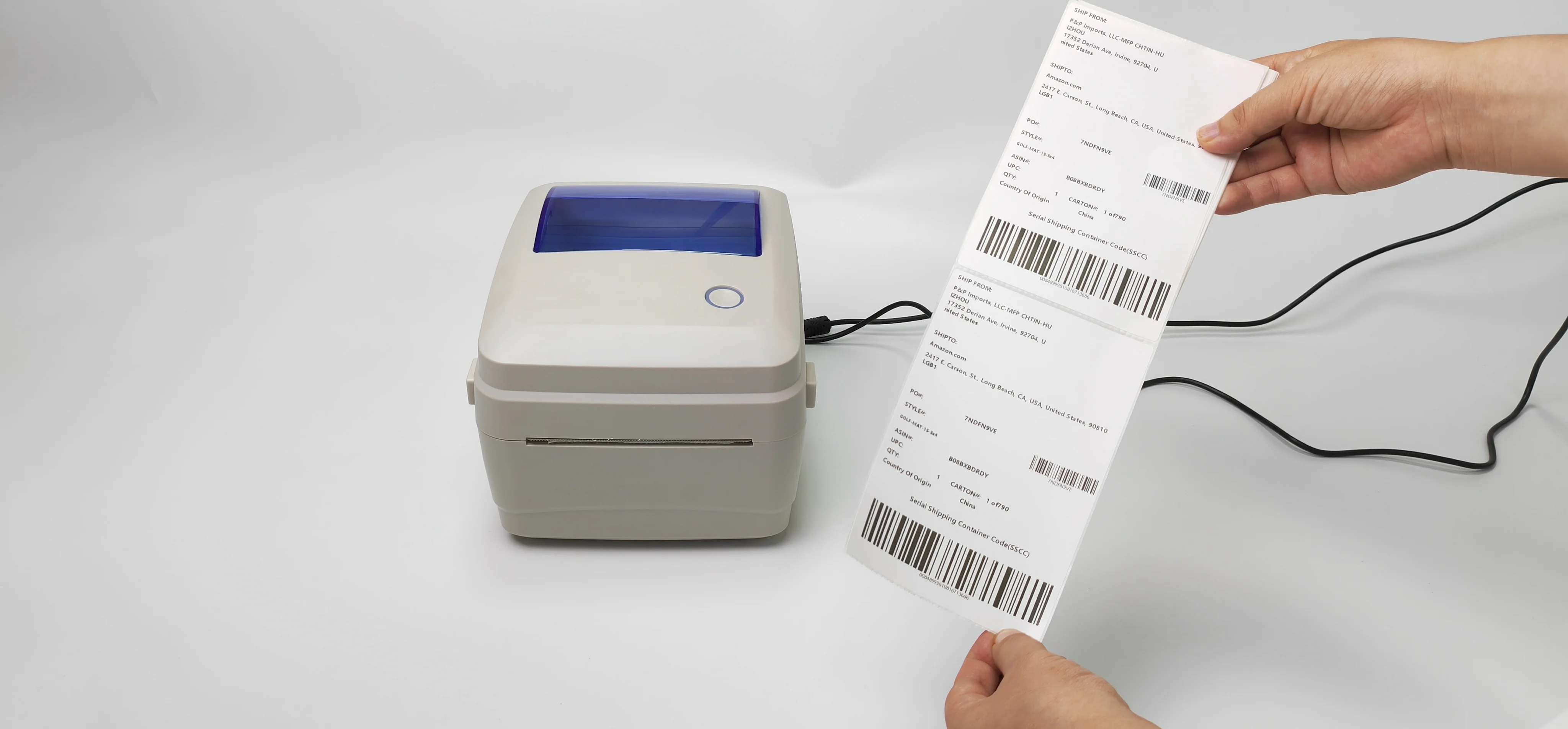 2 in 1 Label and Receipt Paper - Hoin Thermal Printer