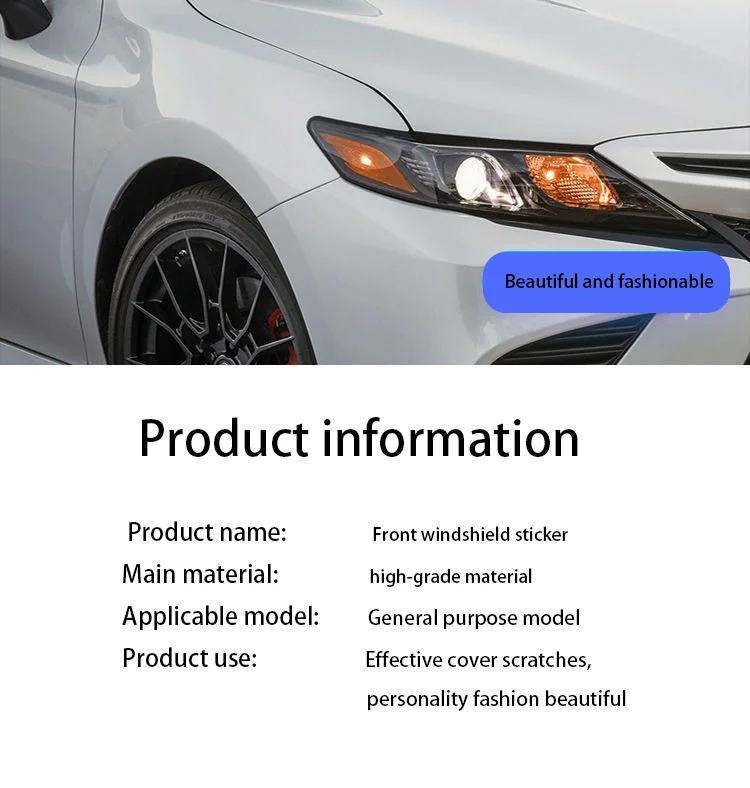 Custom Logo Car Windshield Sticker - Waterproof PVC Vinyl