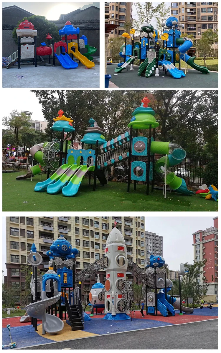 Kids Playground Equipment Outdoor Amusement Park Facilities Plastic ...