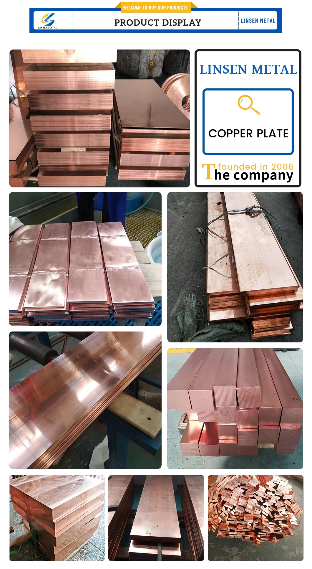 Customized Copper Brass Plate H65 H62 H90 H80 Tp1 Cu 99.99% Pure Metal ...
