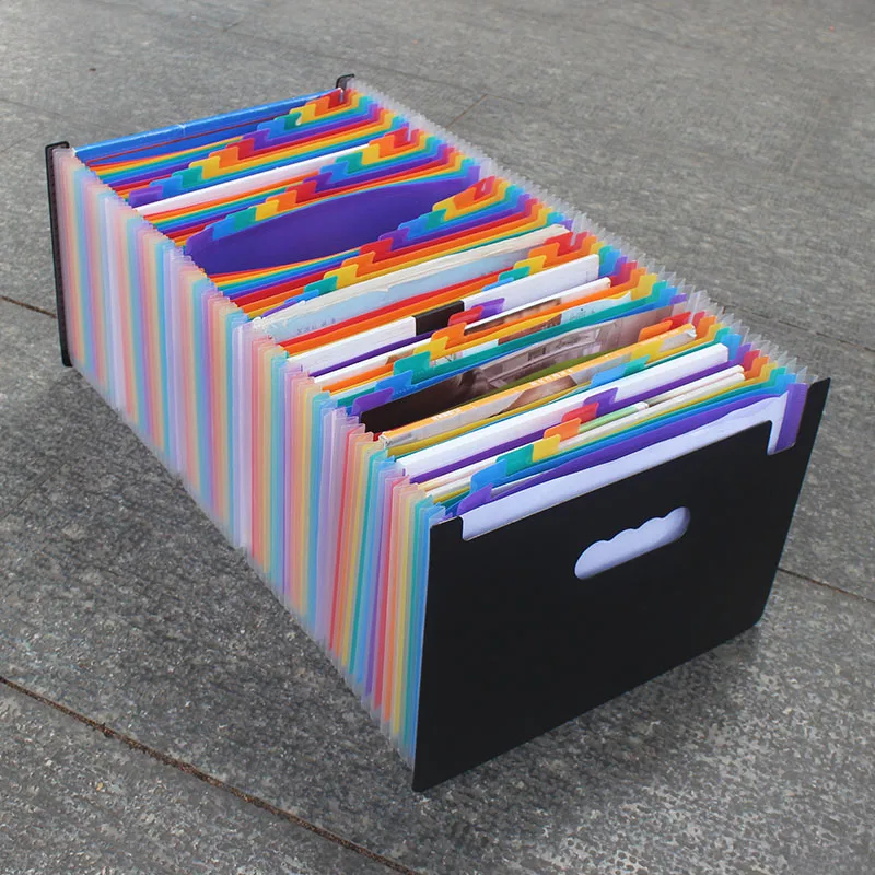 A3 Executive Manila Plastic Box Expanding File Folder for Business ...