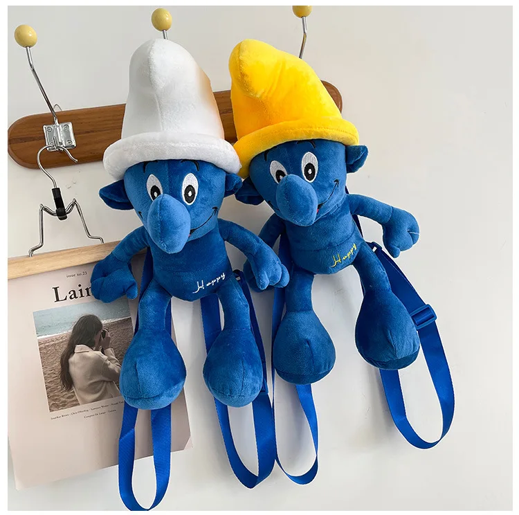 Wholesale Cartoon Smurfs Plush Doll Children Smurfs Plush Backpack ...
