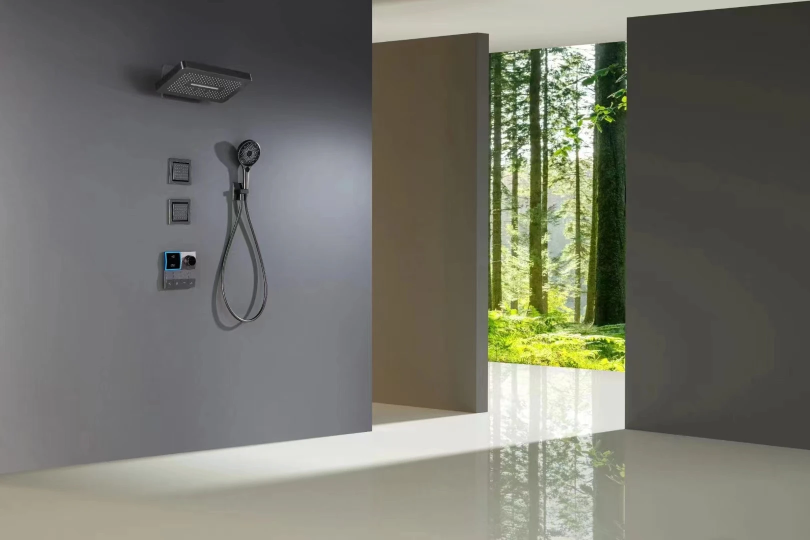 New 4 Function Shower Is Equipped With A Hidden Intelligent Digital ...