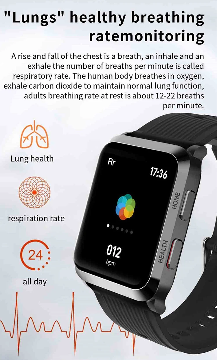 Kids Elderly Keep Health Smart Watch Sos Ppg Gps Ecg Hrv Heart Rate ...