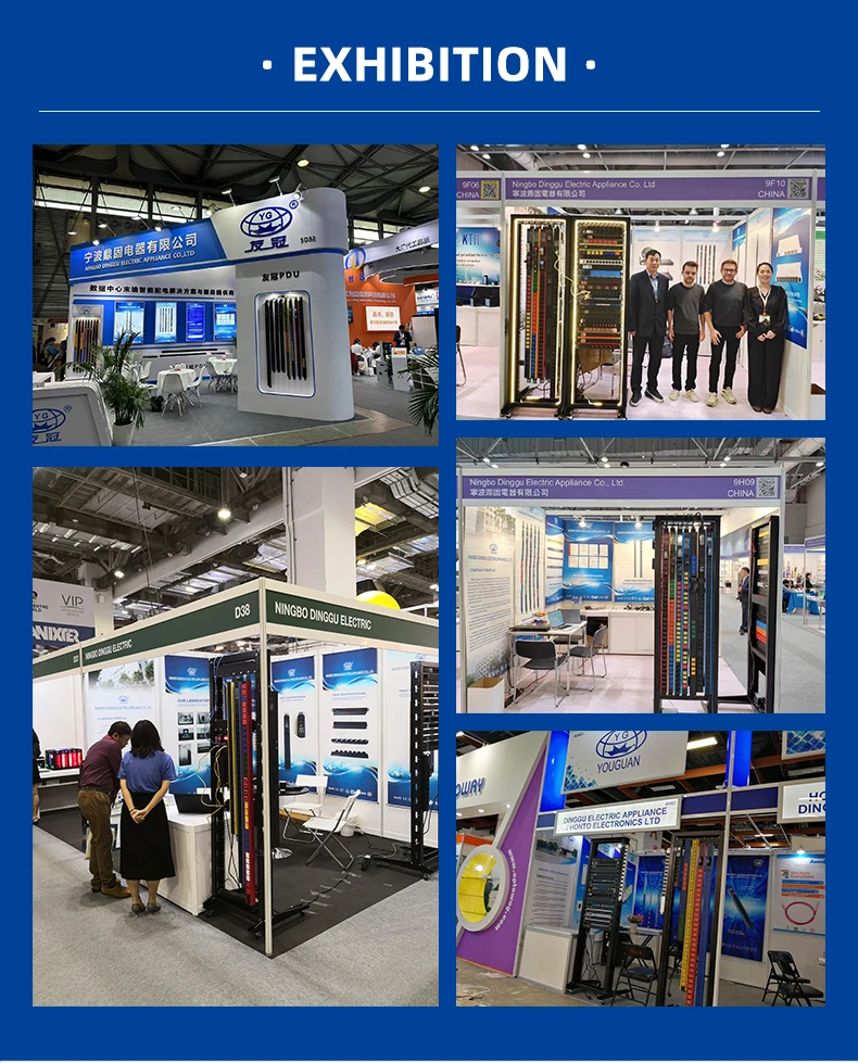 19inch Rack-Mounted IEC C13 PDU with Switch Surge Protector