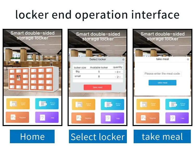 Smart Food Pick up Locker - Double Side Storage Solution