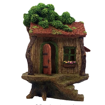 Resin fairy tree house garden statue| Alibaba.com