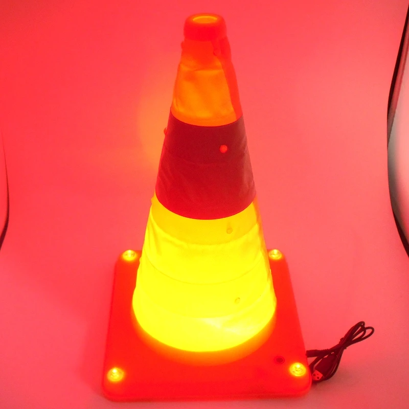 Rechargeable Led Light Traffic Road Cones - Buy Led Flashlight Cone ...