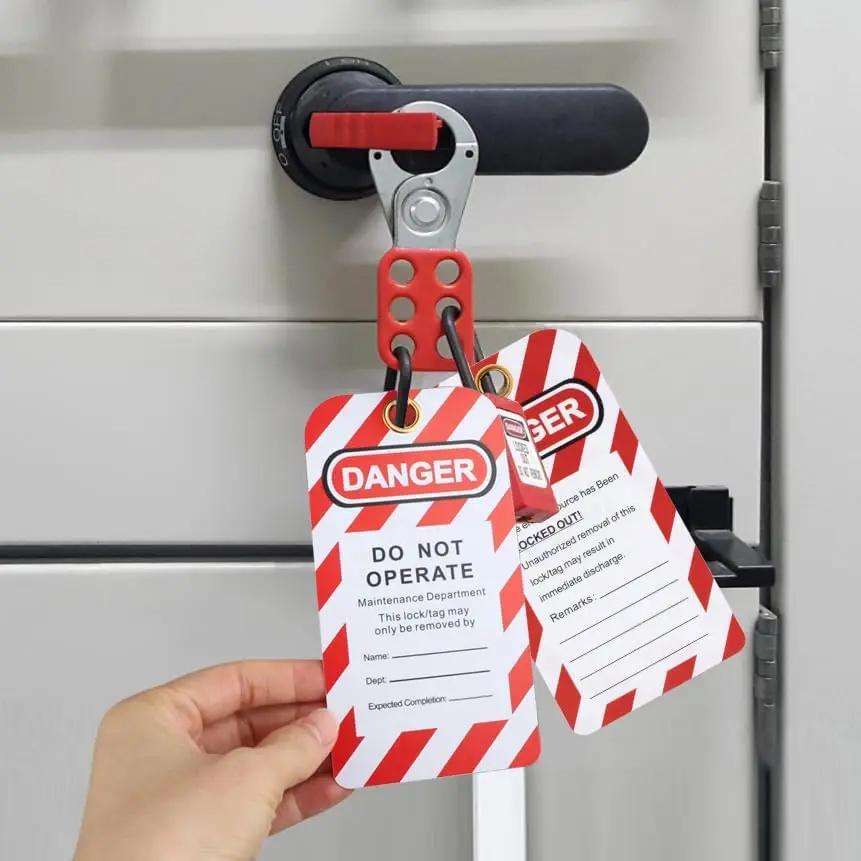 Red Warning Safety Lockout Tagout Tags for Lockout Out of Service ...