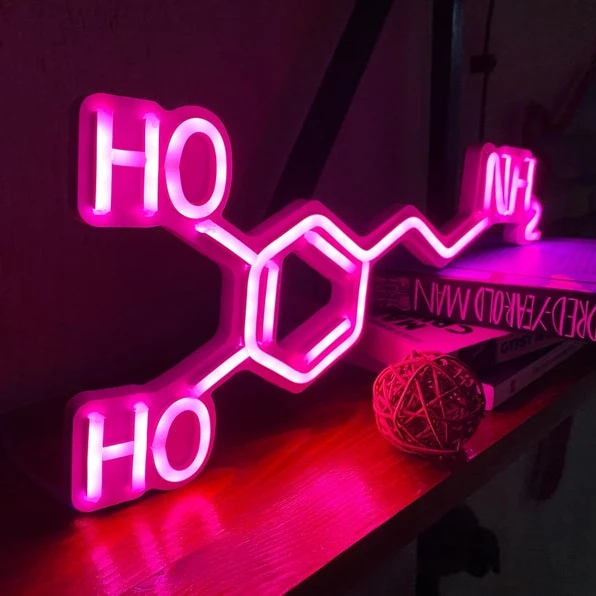 Little Molecule Of Dopamine Neon Sign Decoration For Bed Room Or Game ...