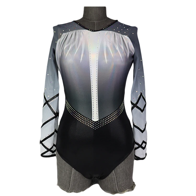 Professional Rhinestones Dancewear Leotards Gymnastics Girls Rhythmic ...