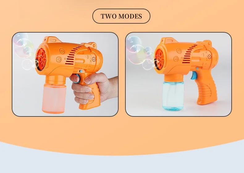 Allogogo Electric Soap Bubble Gun Machine 5 Holes Plastic Bubble Gun ...