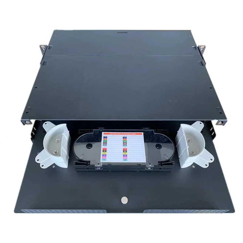 2U 19 inch Fiber Optic Rack Mount Enclosure 72 Port SC Singlemode Fiber ...