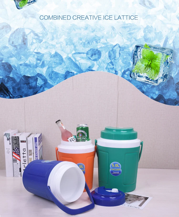 2l 3.5l 4.5l 6l 10l Plastic Round Covered Portable Outdoor Sealed Ice ...
