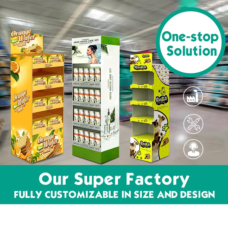 Retail Shelf Cardboard Counter Top Display Stand Show Supermarket Shop ...