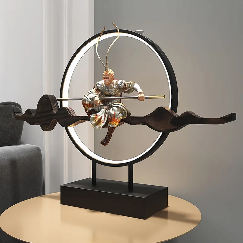 Sun Wukong Light Luxury Desktop Ornaments Sculpture Living Room Relief ...