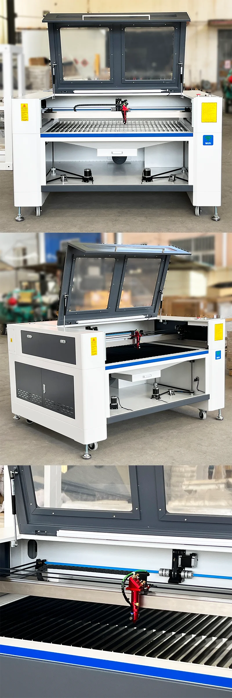 Co2 1390 150w Laser Cutting Machine 900 * 1300mm / Laser Co2 Machine ...