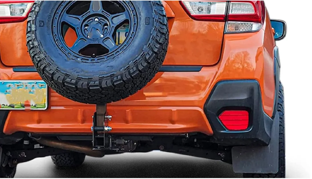 Heavy Duty Hitch Spare Tire Carrier for Suvs - Foldable