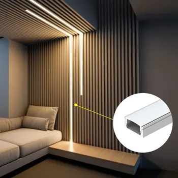 U Shape Recess Surface Mounted Alu Housing Channel Pc Pmma Diffused Led ...