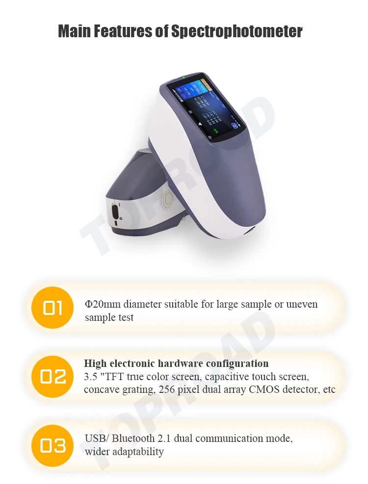 Portable Uv/vis Spectrophotometer Colorimeter-Applied in Traffic Sign ...